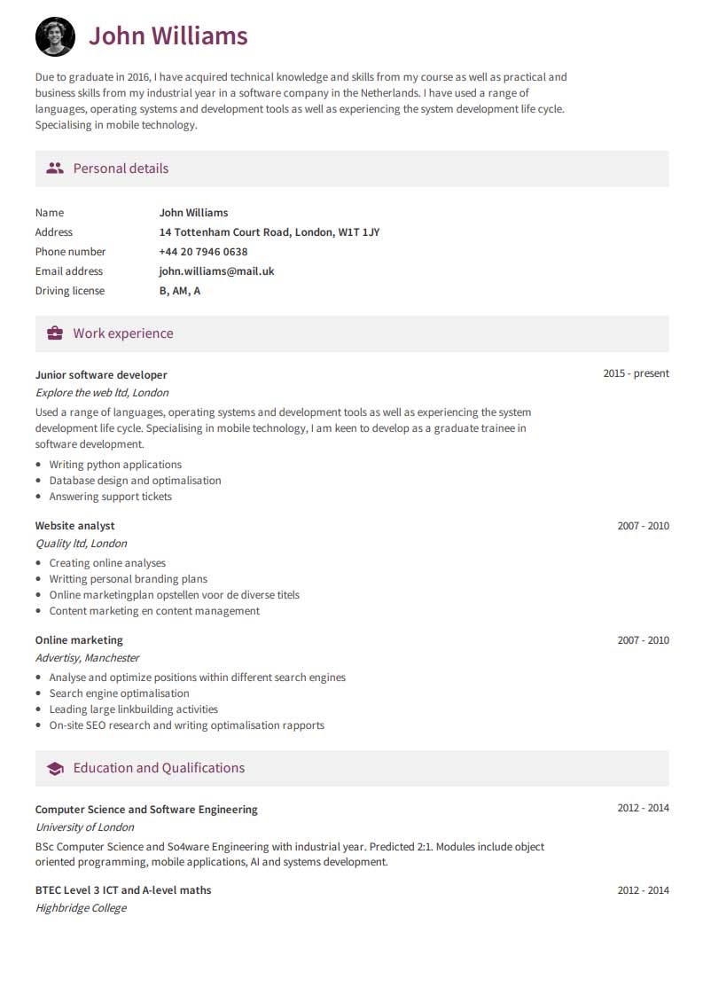 Najbolji CV-primeri I CV-šabloni za izradu radne biografije