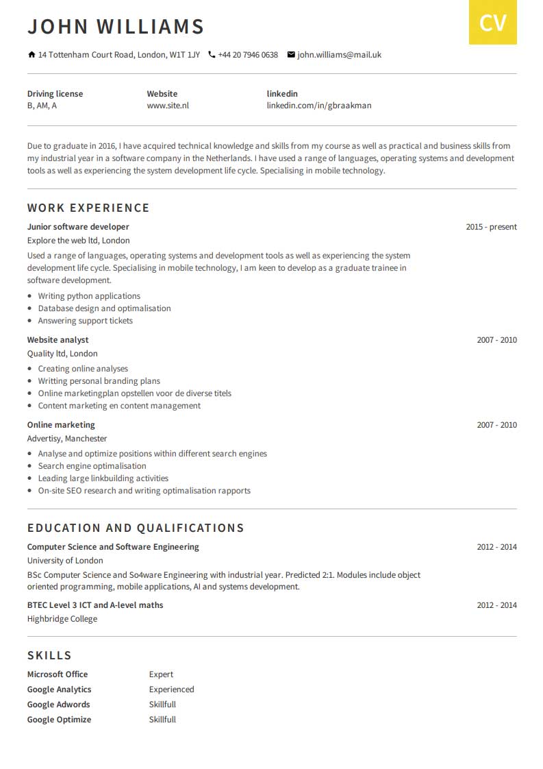 Najbolji CV-primeri I CV-šabloni za izradu radne biografije